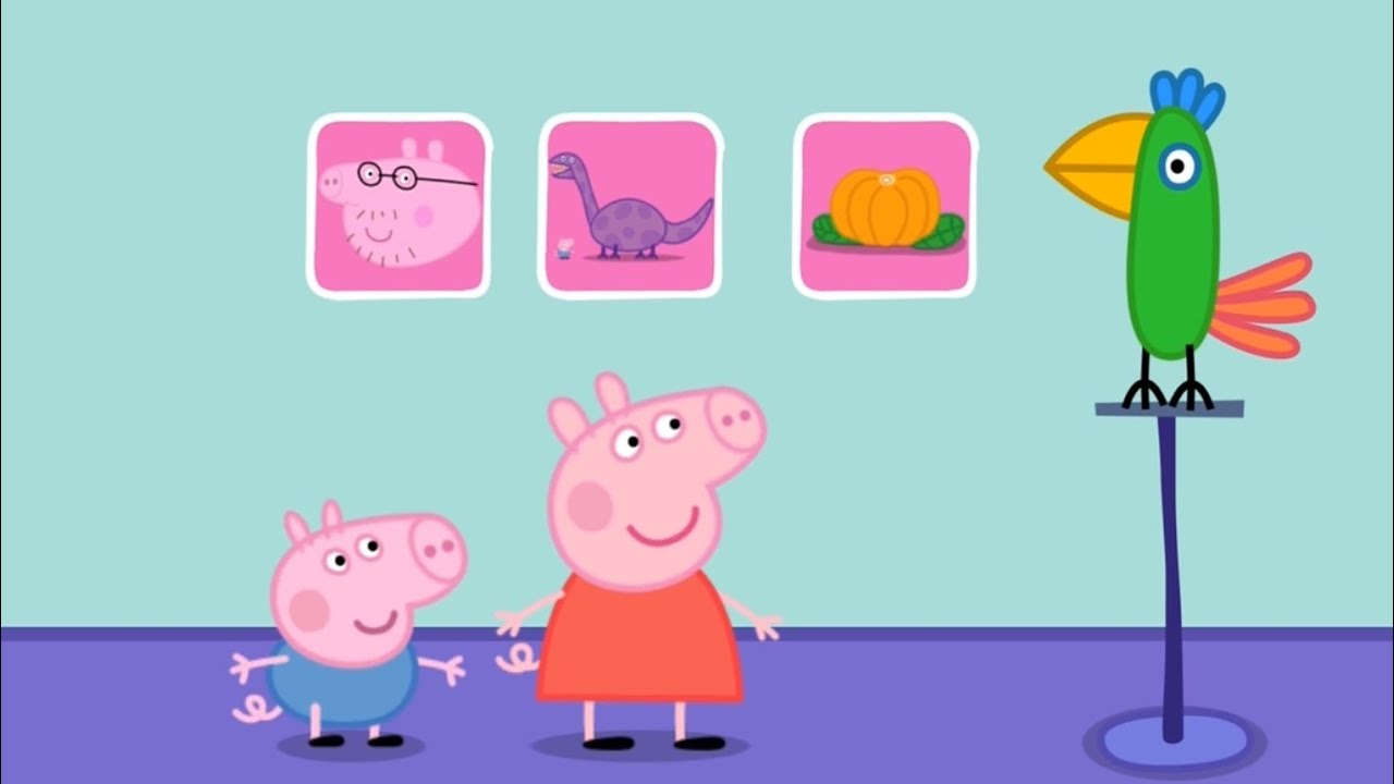 Peppa pig talking parrot #peppapigofficialchannel #peppapigenglish # ...