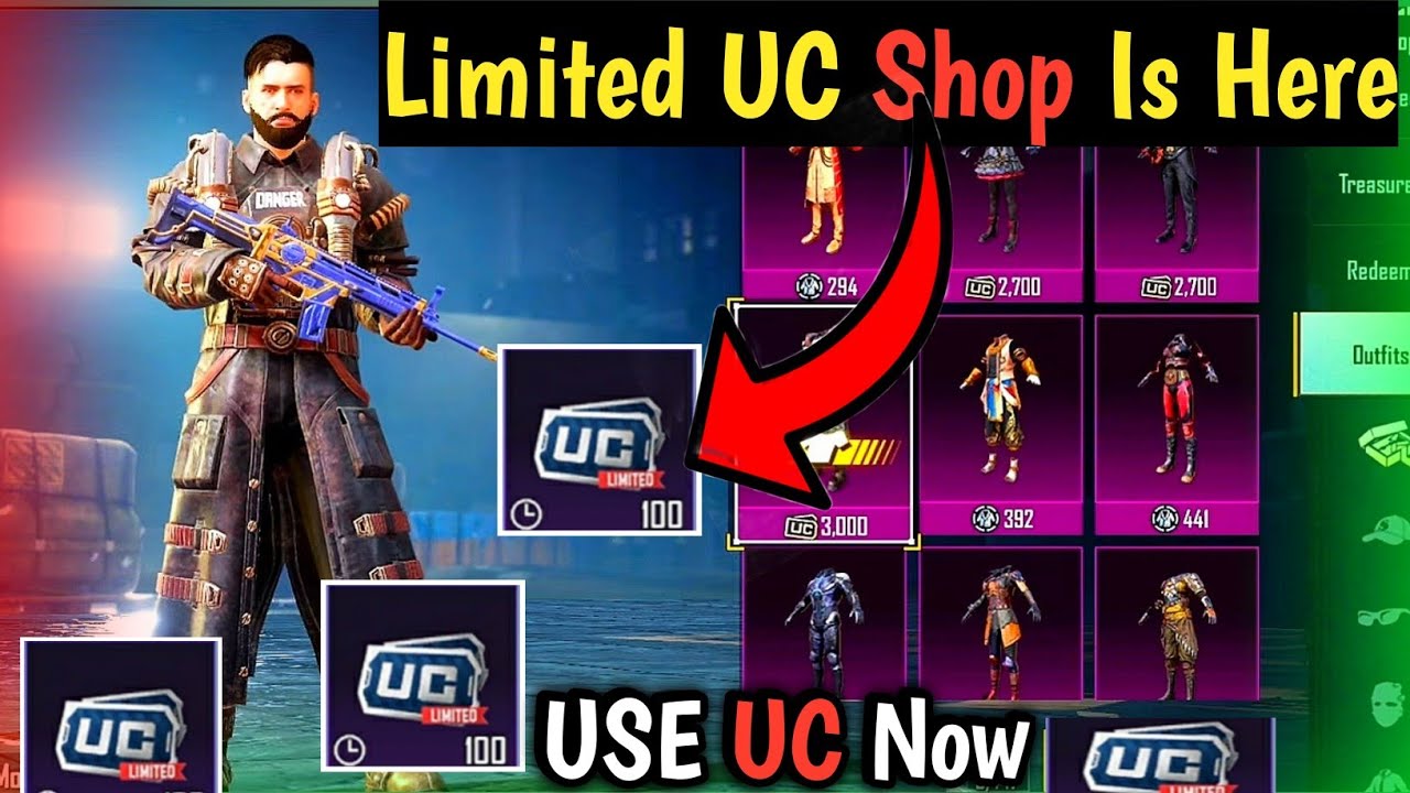 Limited UC SHOP Is Here 🔥 First Look Of Limited UC Shop | How to Use ...