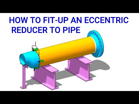How to Fit up Eccentric Reducer Fit up to a Pipe - YouTube