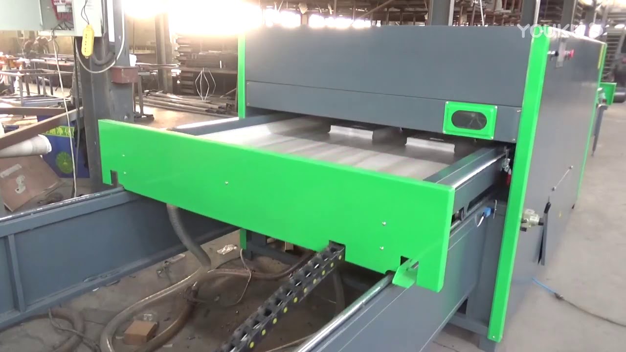 Working process of full automation vacuum membrane hot press machine ...