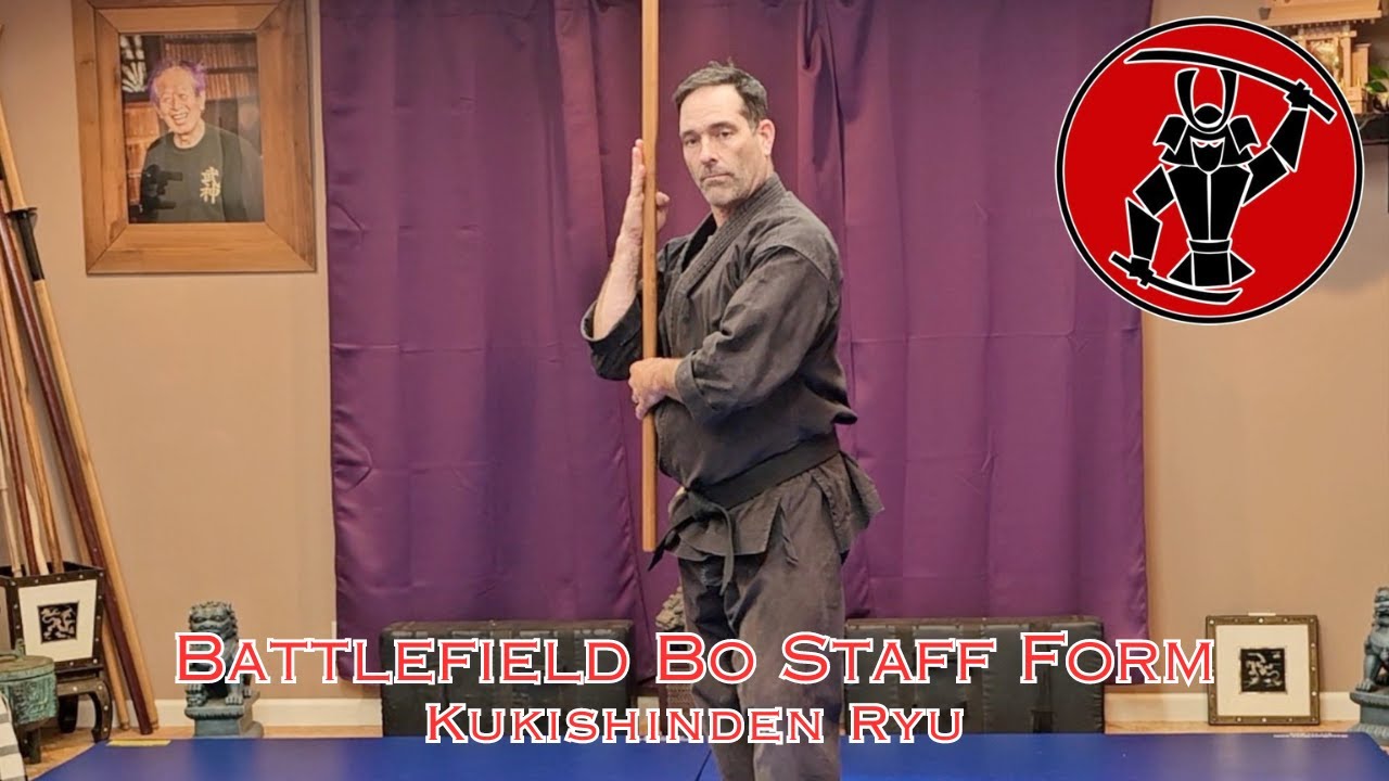 Bo Staff Form, Kukishinden Ryu, Tenchijin Saigi - YouTube
