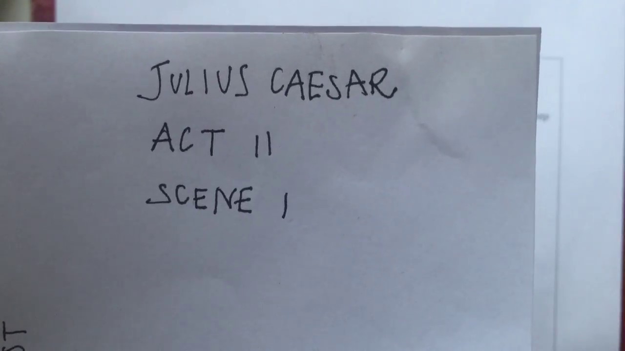 Julius Caesar Act 2 Scene 1 | Portia questions Brutus - YouTube