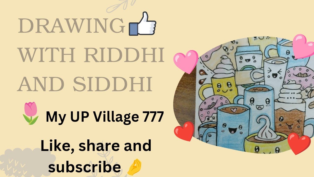 Drawing by Riddhi Siddhi 🤞🍀 My UP Village 777#upvillage #trending # ...