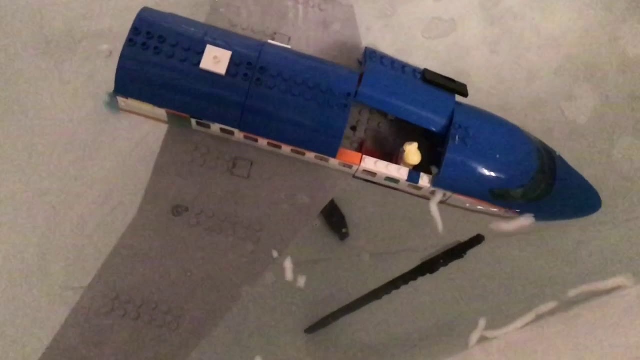The best Lego plane crash in the world must watch - YouTube