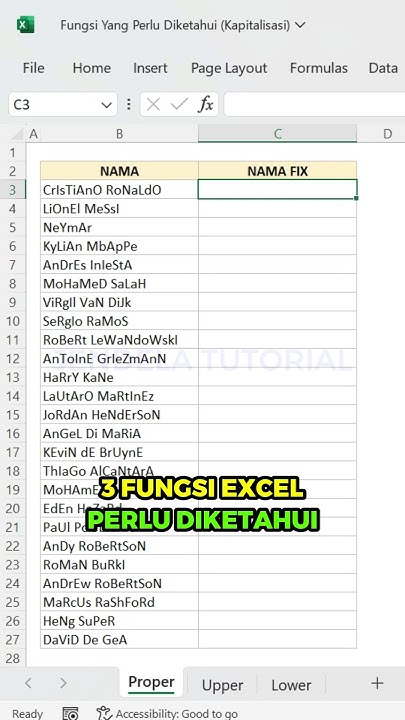 3 FUNGSI TEKS DI EXCEL‼️ #belajarexcel #exceltips #excelhacks #exceltutorial #excel #microsoft ...