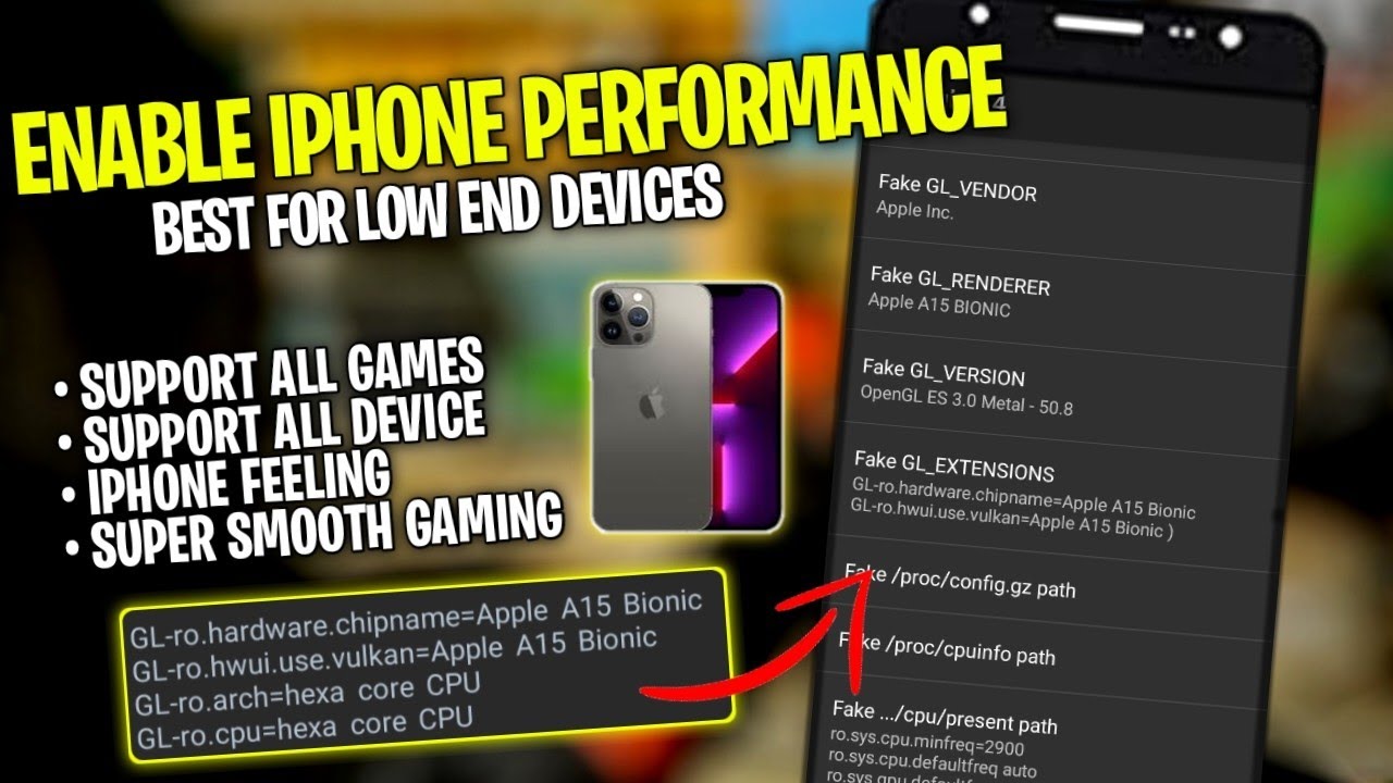 Enable iPhone Performance on Any Android | Support All Games & Device ...