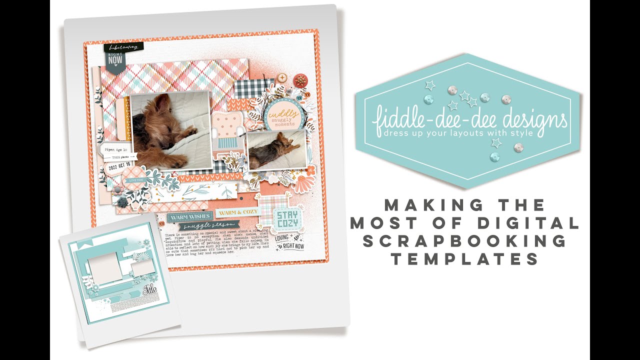 Making The Most of Digital Scrapbooking Templates - YouTube