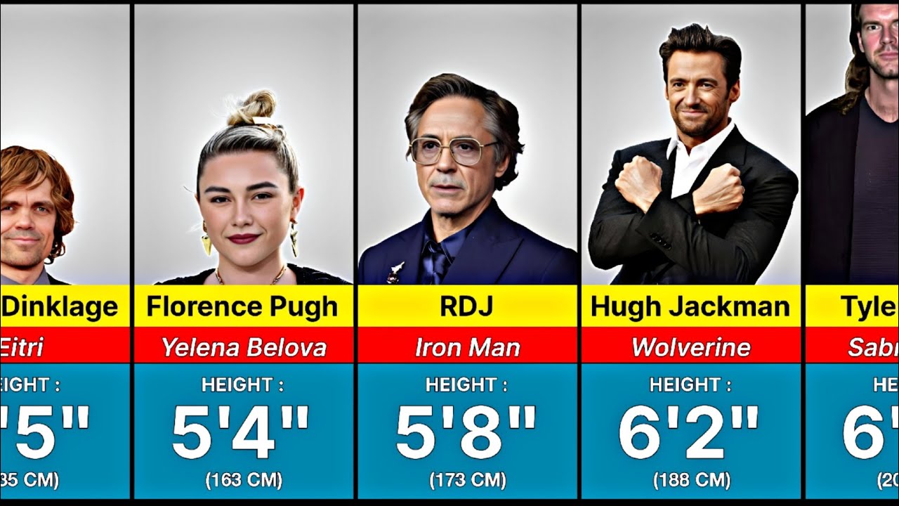 MCU Actors Ranked by Height: Shortest to Tallest! - YouTube