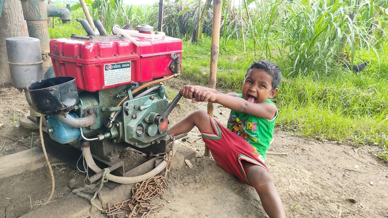 Full Process Of Water Pump Start.Machine Start Video.Old China Machines ...