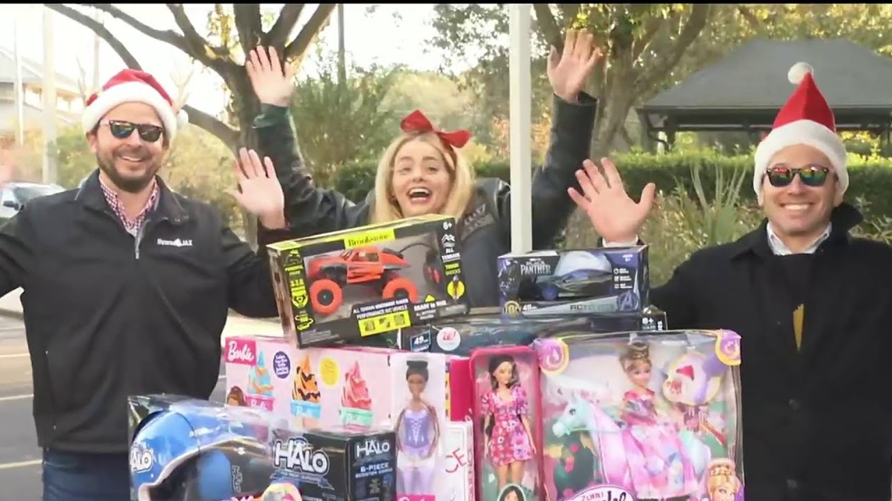Channel 4 all-day toy drive collection underway - YouTube