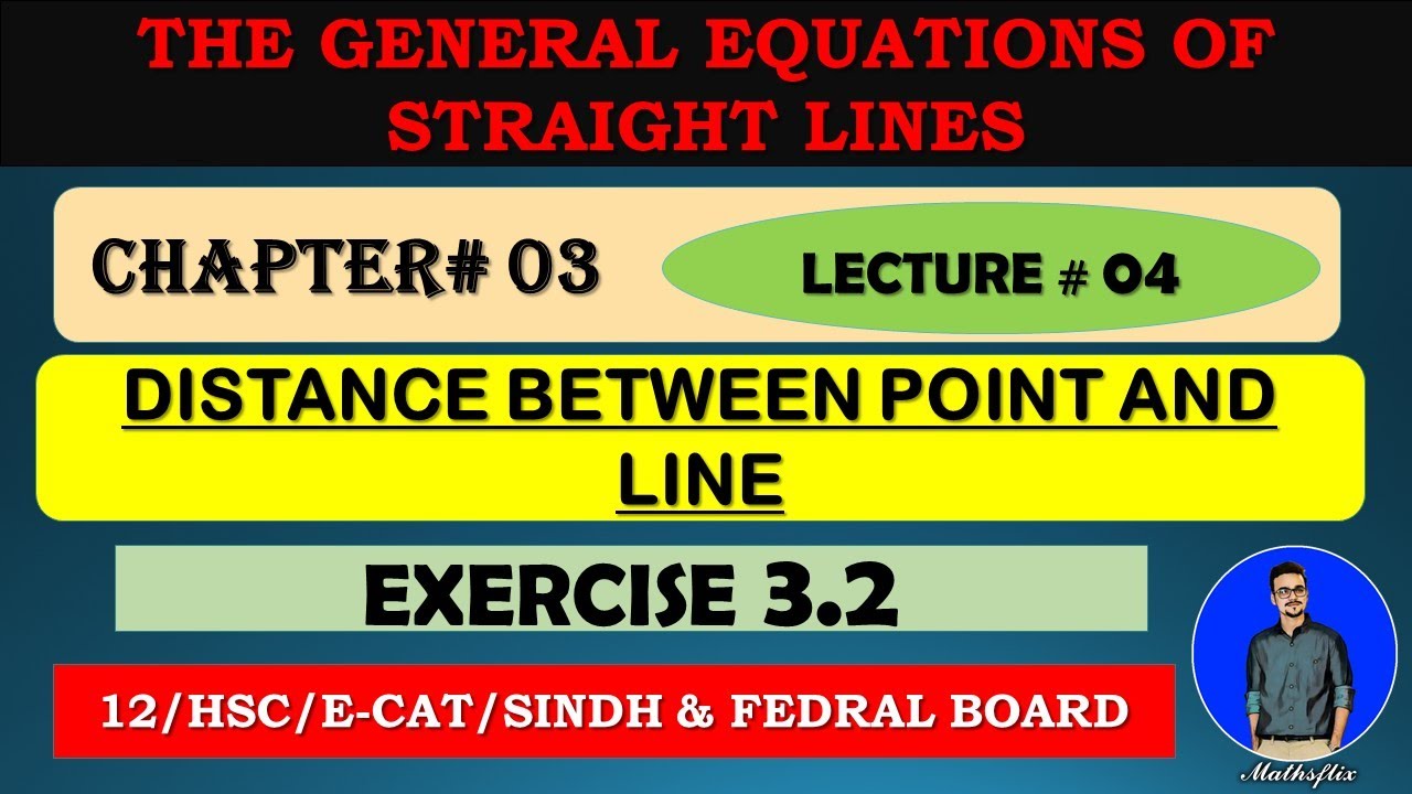 SECOND YEAR: Maths Chapter 03 | THE GENERAL EQUATIONS OF STRAIGHT LINES ...