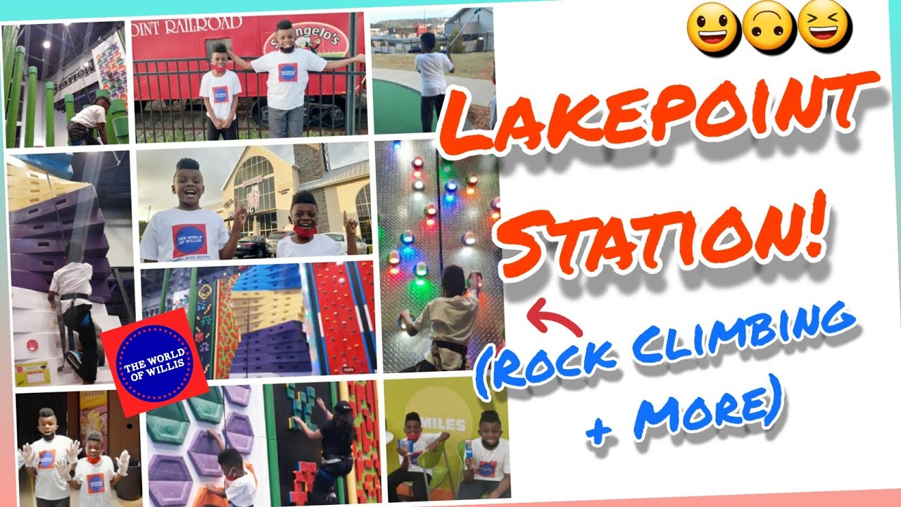 Lakepoint Station!😃🙃😆 Rock Climbing, Laser Tag, Mini Golf, Mirror Maze ...