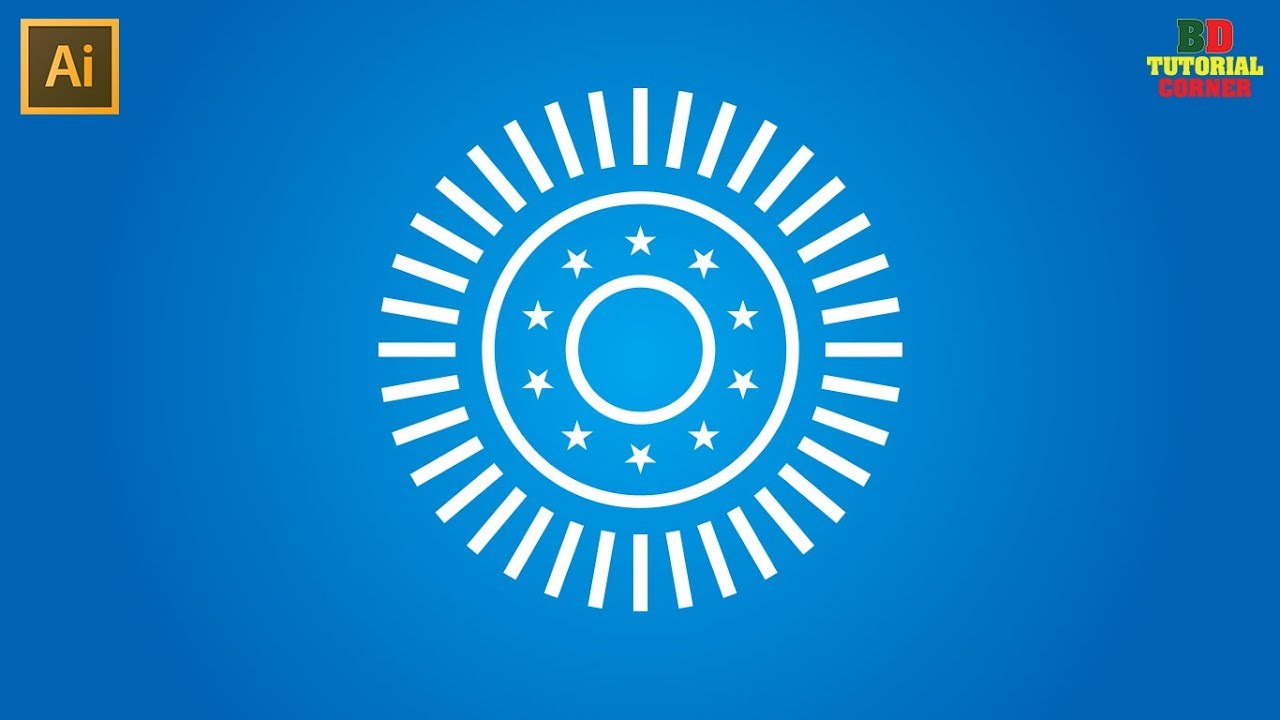 How To Copy Objects Around A Circle Bangla Adobe Illustrator how-to-copy-objects-around-a-circle-bangla-adobe-illustrator