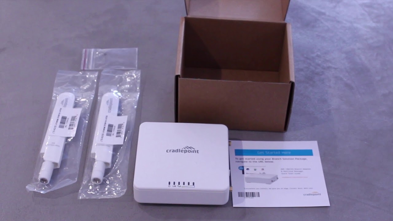 Cradlepoint ARC CBA550: What's in the box - YouTube