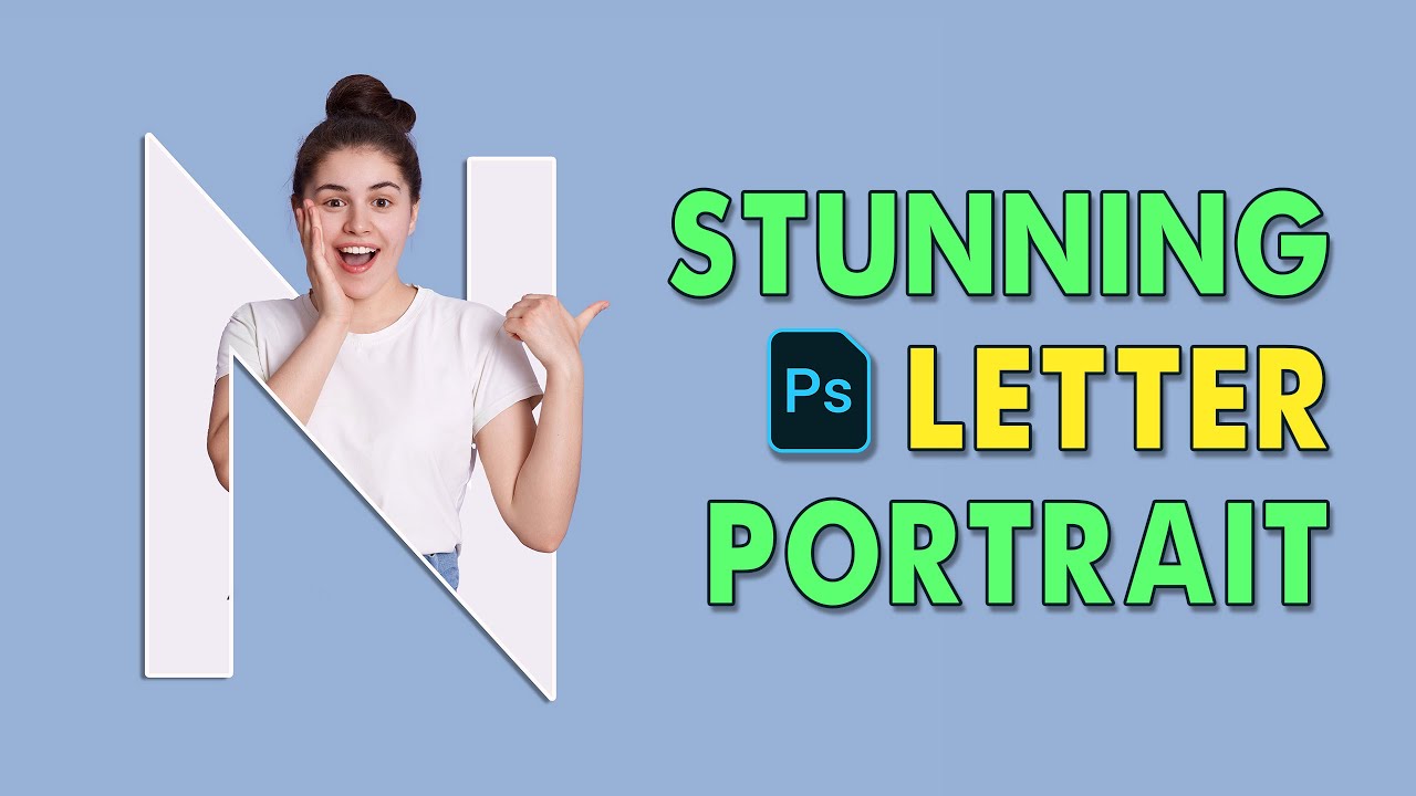 Create a Stunning Letter Portrait in Few Minutes | Photoshop Tutorial ...