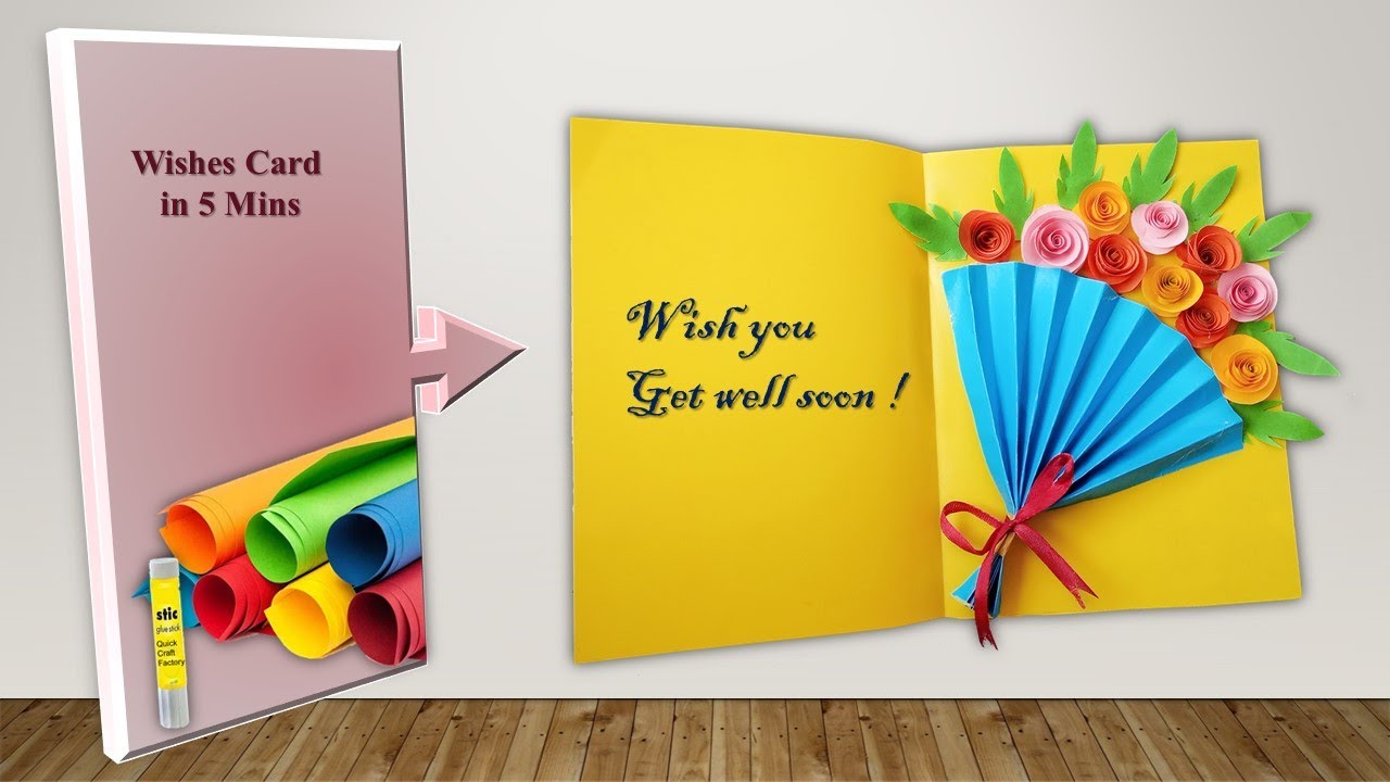 DIY Floral Greeting Card Idea | Handmade Wishes from the Heart - YouTube