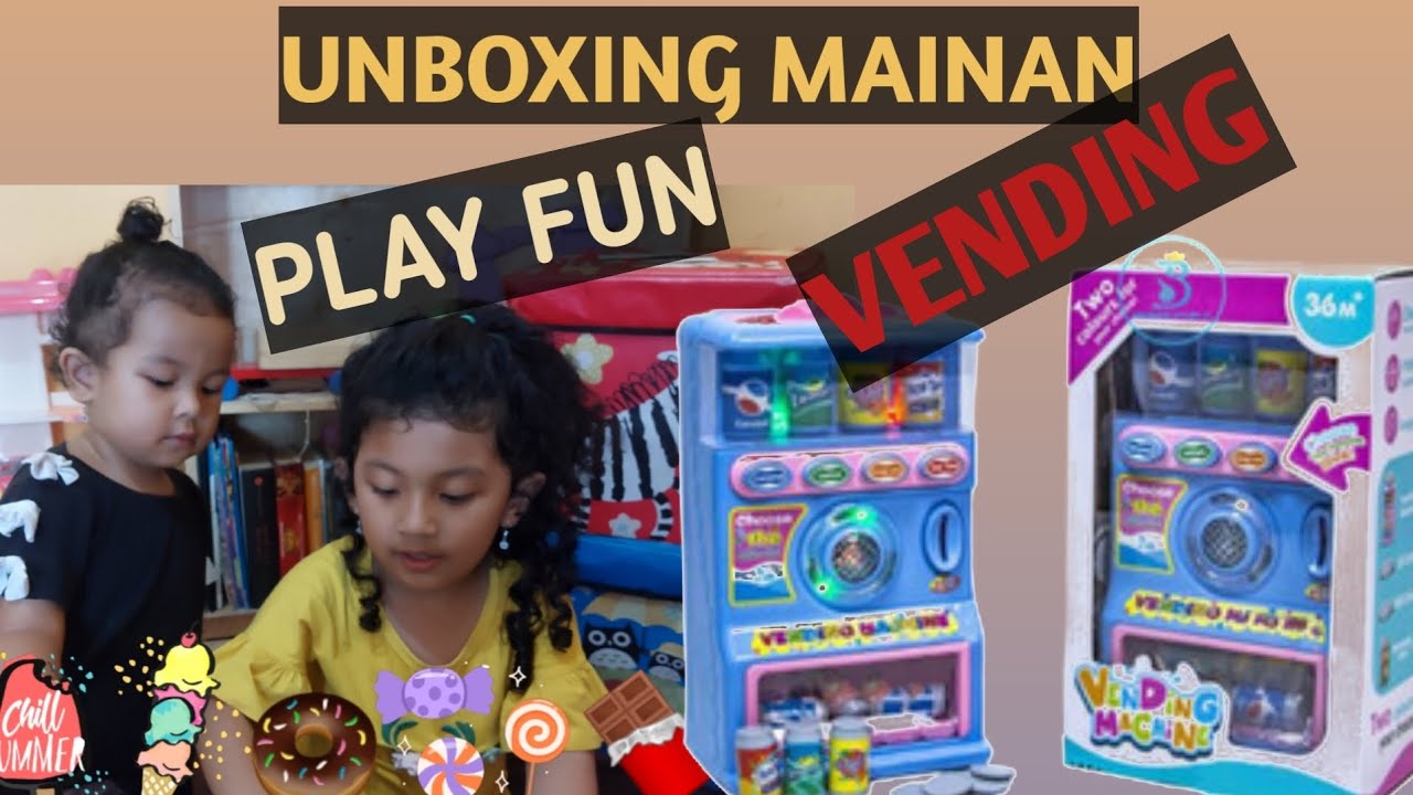 Unboxing Mainan DIY Vending | Play Fun, Vending Machine #vendingmachine ...