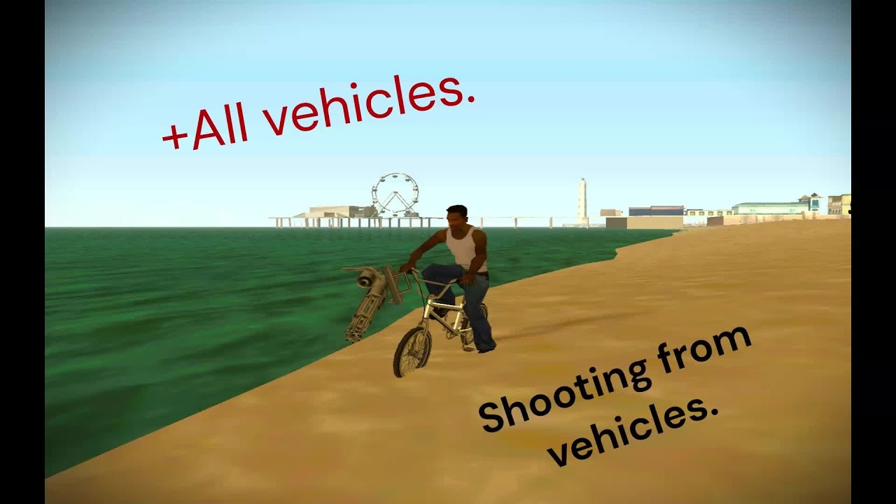 How to shoot any weapon you want from a car in GTA San Andreas ...