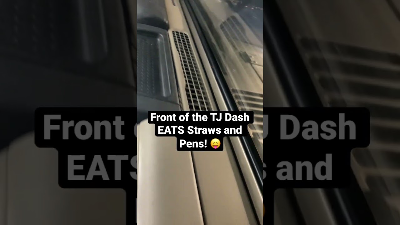 Jeep TJ Front Dash EATS Pens & Straws! #shorts #jeep - YouTube
