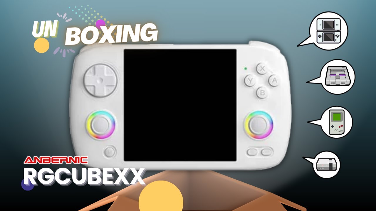 Unboxing // Primeiras impressões Anbernic RGCUBEXX | LIVE - YouTube