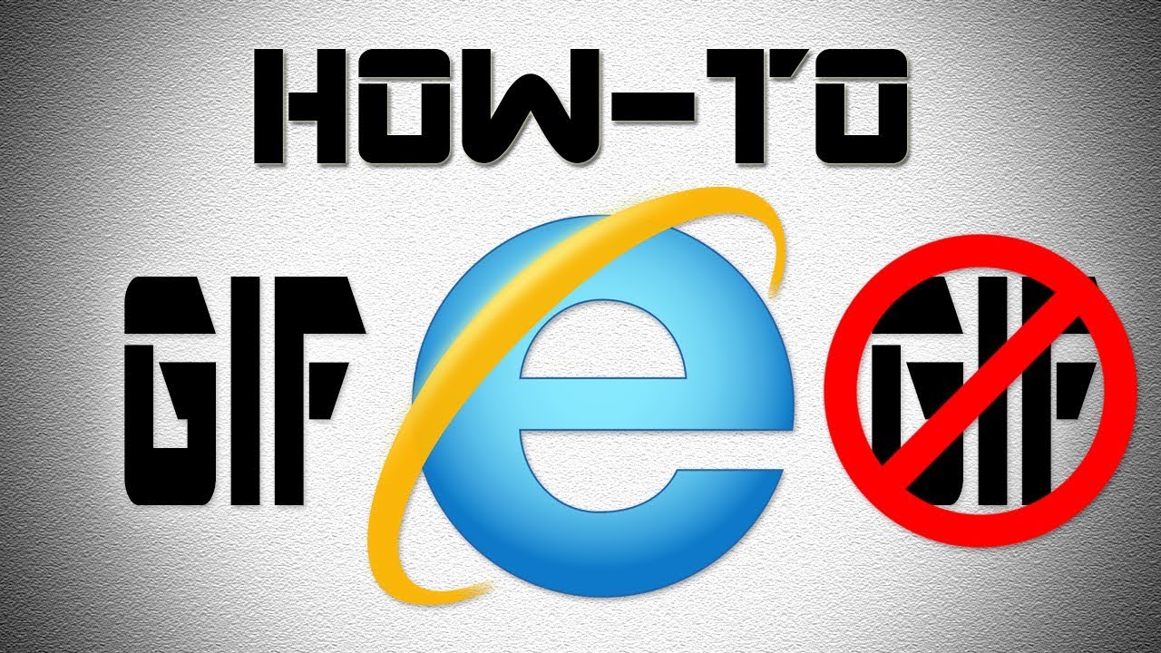 How to Stop Animated Gifs in Internet Explorer - YouTube