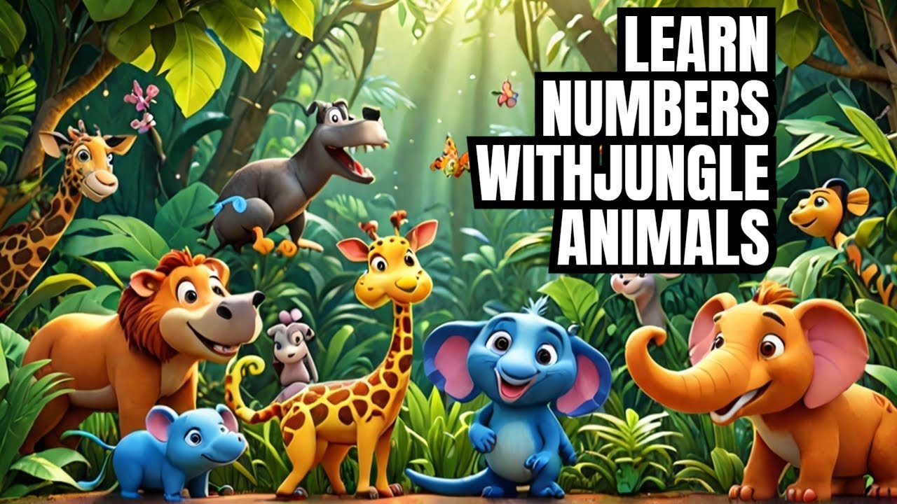 Counting Numbers with Jungle Animals 🐒🦁 - YouTube