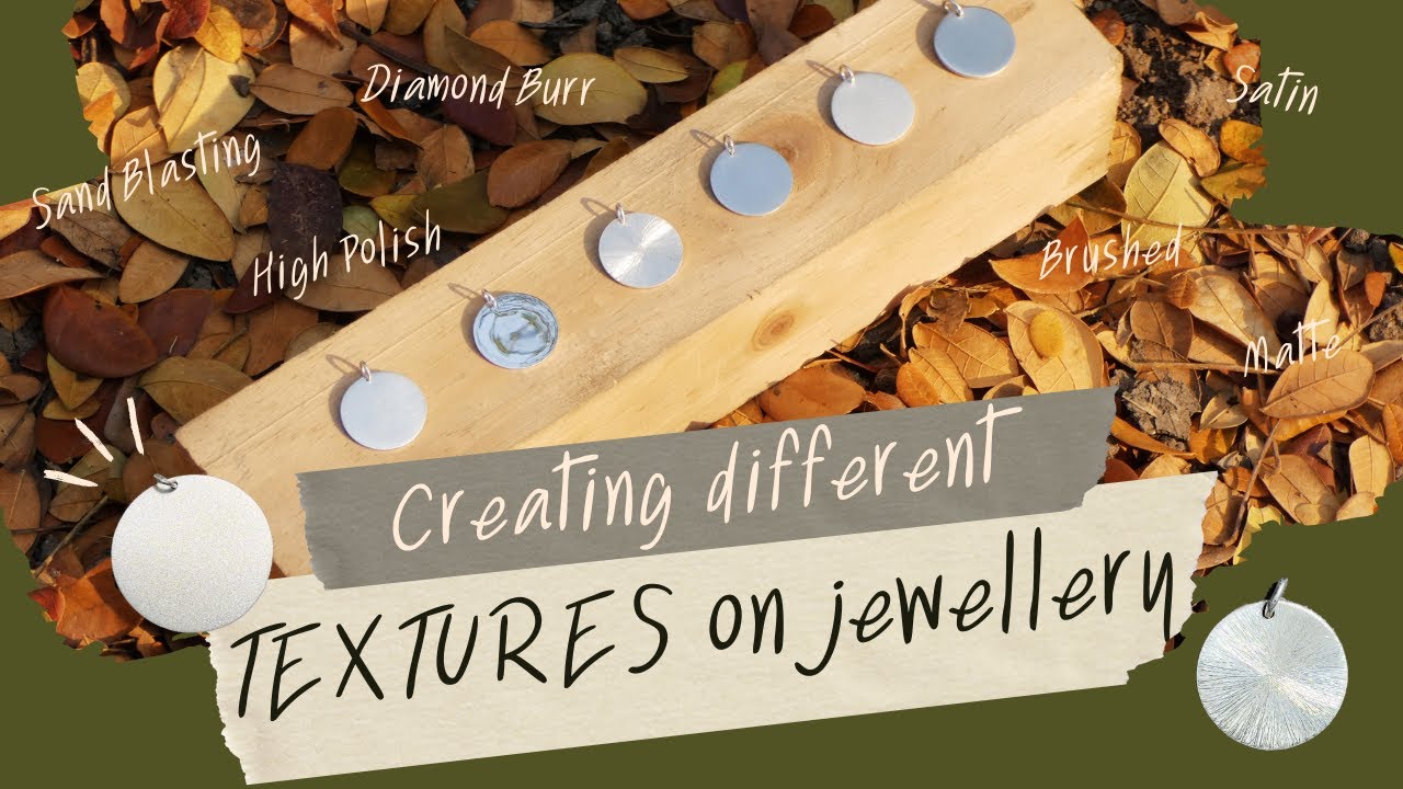Creating different TEXTURES on jewellery - YouTube