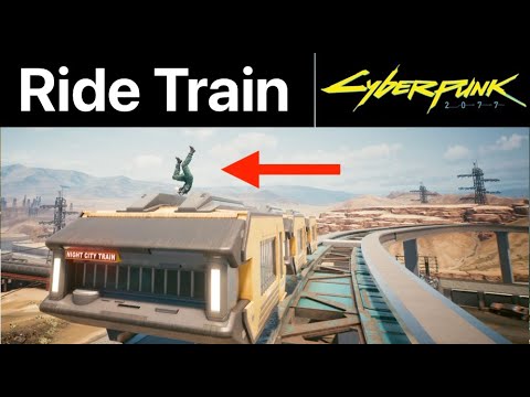 Cyberpunk 2077: Ride Train and Subway Trams (Riding Monorail) Update 2.01 - YouTube