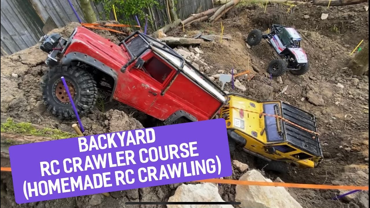 RC Crawler course ( Backyard /Garden homemade course ) - YouTube
