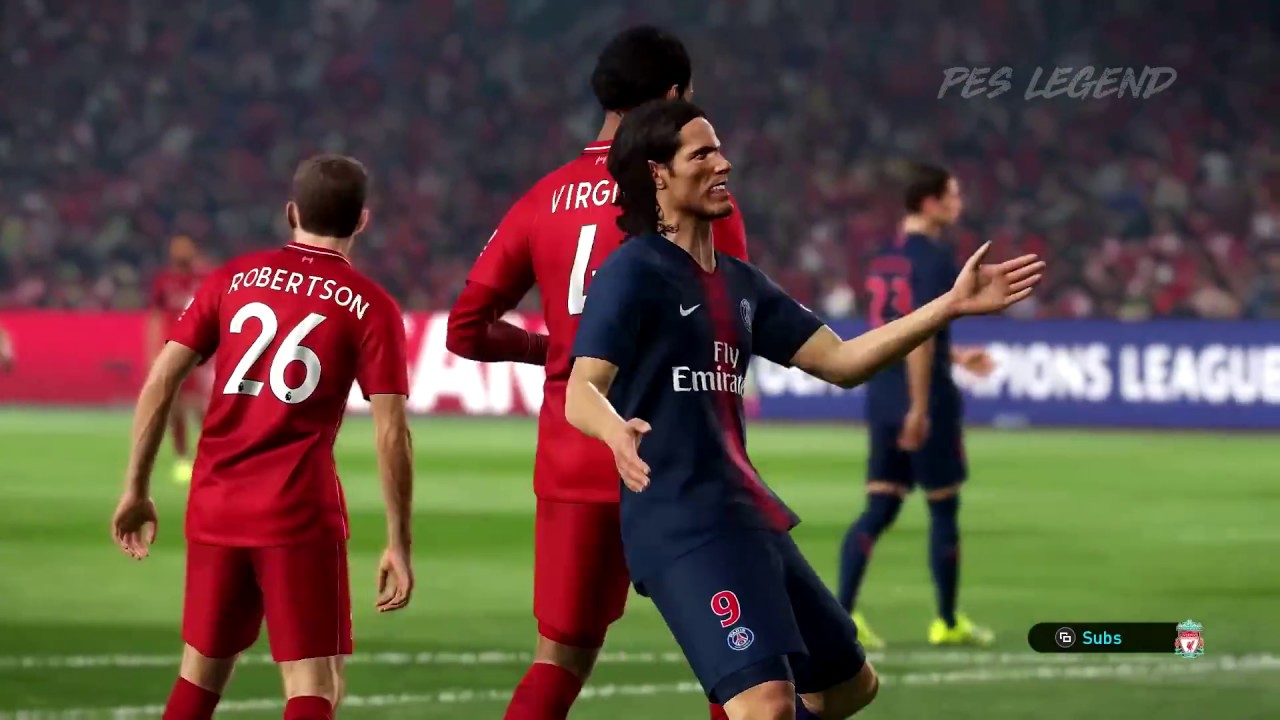 PES 2019 Realistic Highlights: liverpool vs psg | UEFA Champions League ...