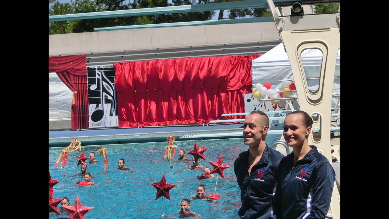 Bill May and Christina Jones perform Sync Swim - at Santa Clara CA ...