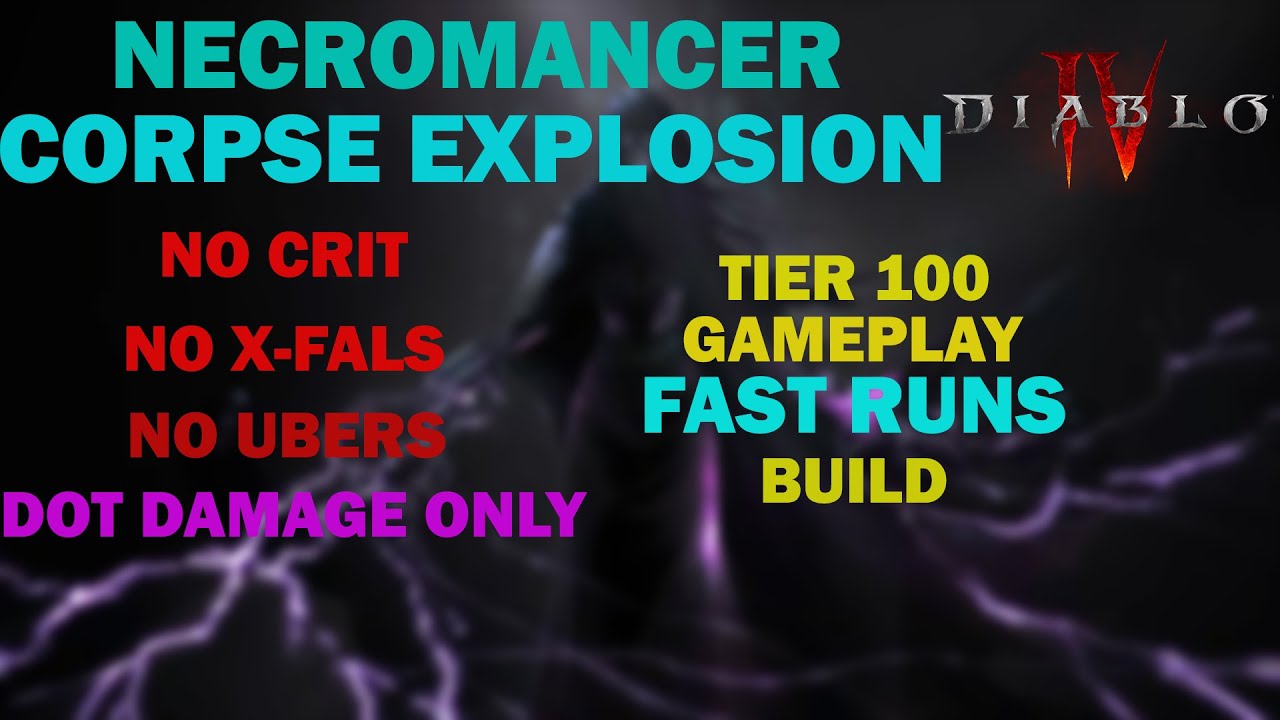 New Necro Corpse explosion FAST RUNS BUILD - YouTube