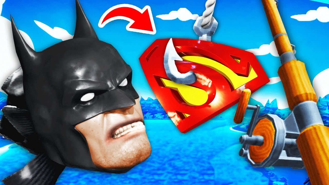 Catching The SECRET BATMAN AND SUPERMAN FISH (Crazy Fishing VR Funny ...