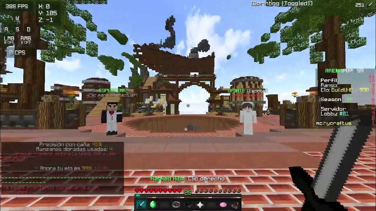 Probando El Nuevo Arenapvp De Hycraft Xd Youtube