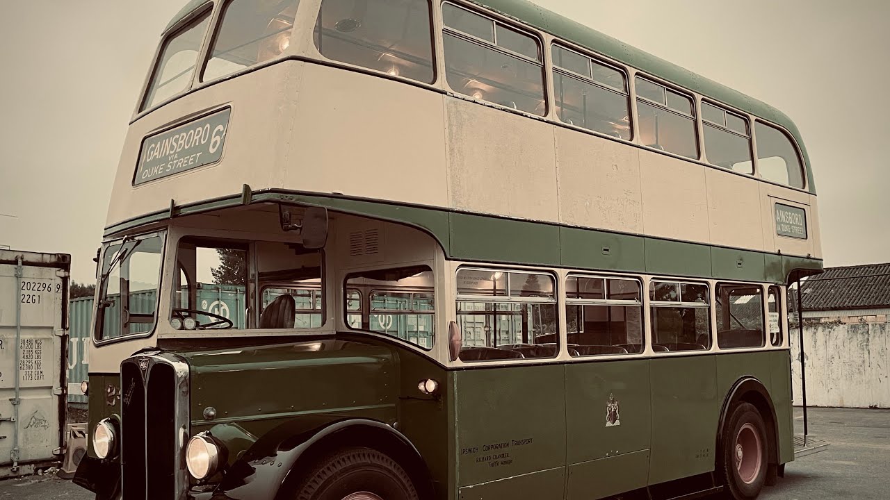 EPV24 - first test drive in a pre-select AEC Regent III from 1956 with ...