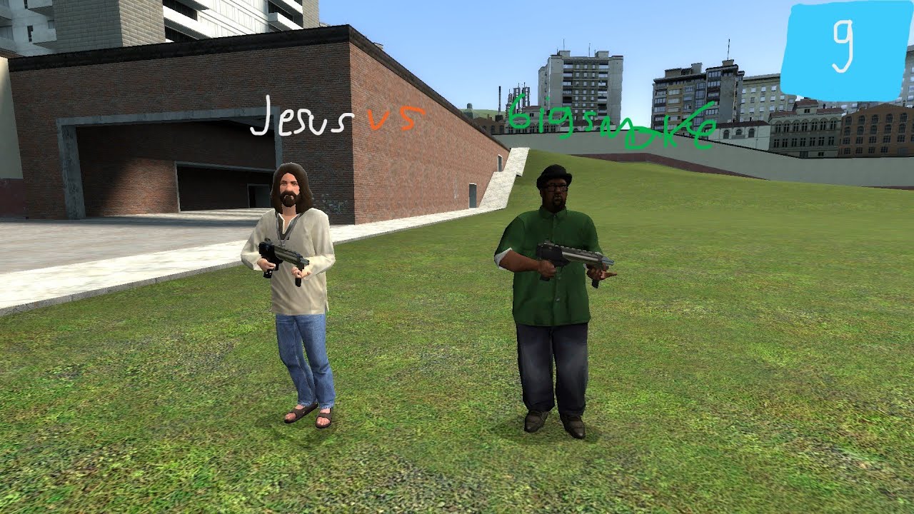 jesus vs big smoke in gmod - YouTube