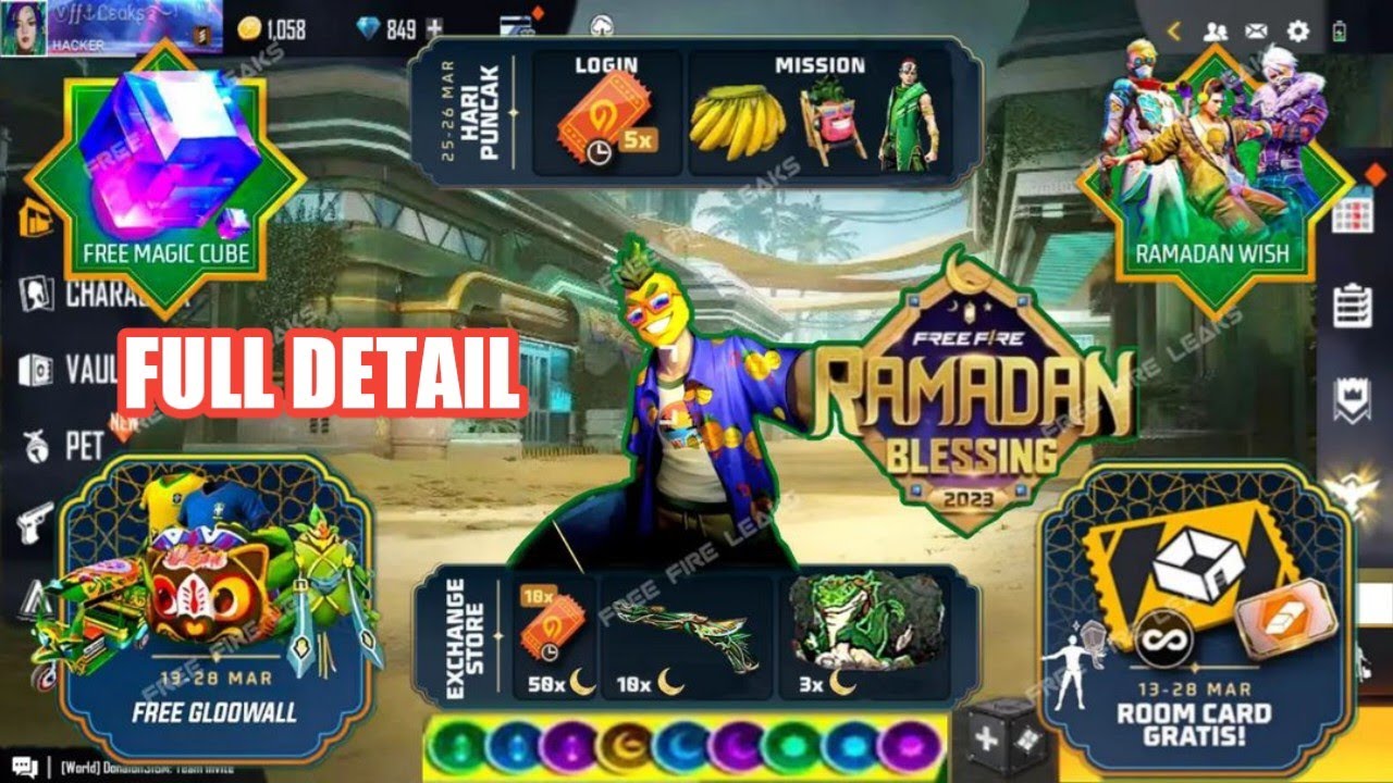 Ramadan Event Free Fire 2023 | Free Fire Ramadan Event | Ramdan Event ...