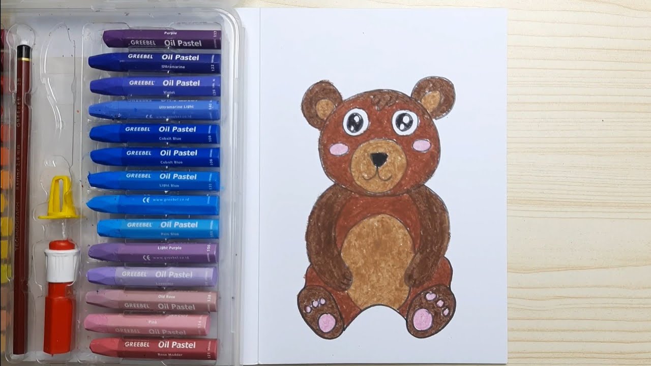 Easy Step by Step Drawing for Children - BEAR 1 || Menggambar dan ...