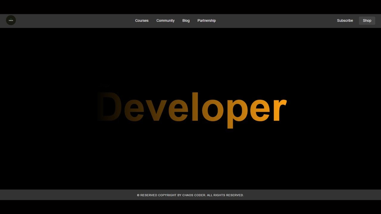 Stunning Hover Text Lightning Effect Html Css And Javascript Youtube 3821