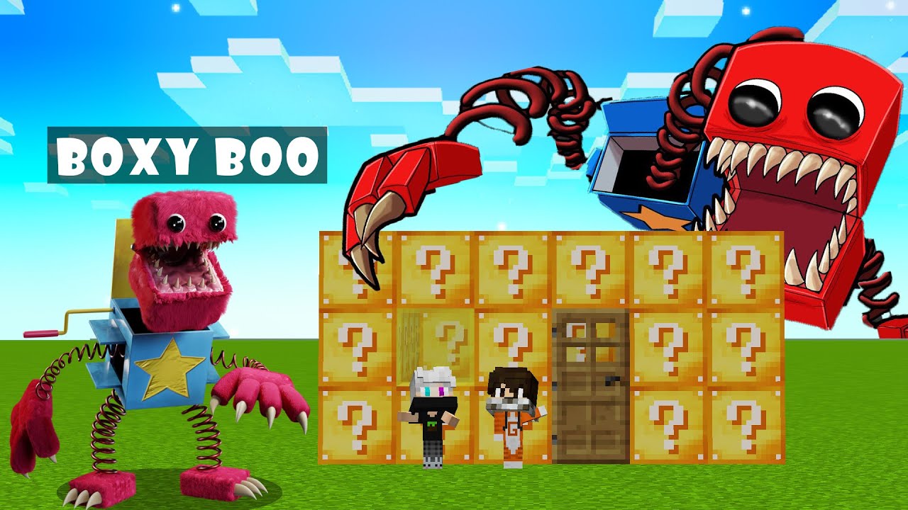 CASA LUCKY BLOCKS VS PROJECT PLAYTIME BOXY BOO 😱 | SRGATO VS BOXY BOO ...