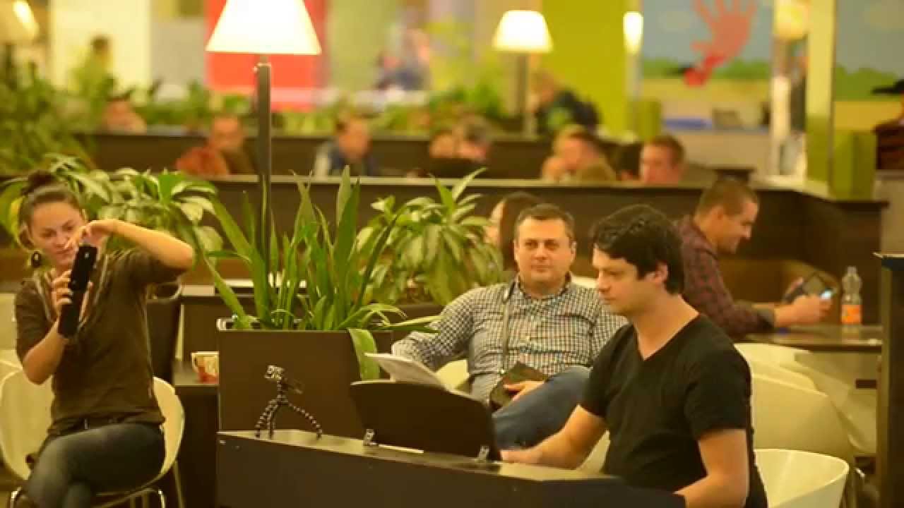 "Because I Want" flashmob - Cari Tibor - YouTube