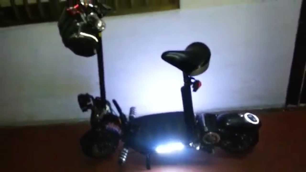 1500w motorized scooter Electric kick board - YouTube