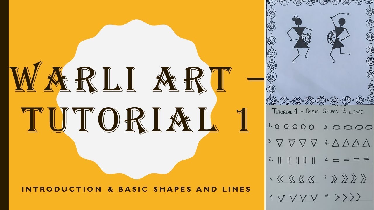 Warli art painting Tutorial 1 for beginner level / Indian folk art ...