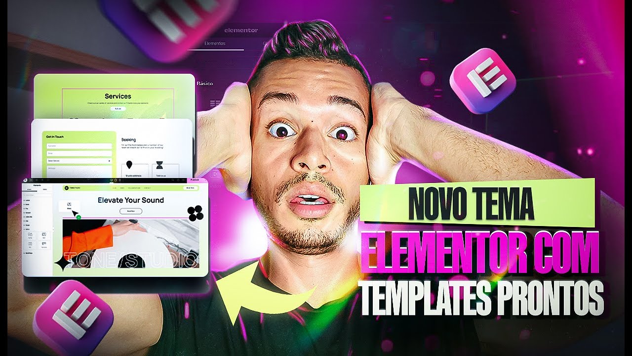NOVO TEMA OFICIAL ELEMENTOR COM TEMPLATES EDITÁVEIS (HELLO BIZ) - YouTube