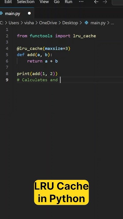 Advanced Python Interview Questions #2 - LRU Cache in Python - YouTube