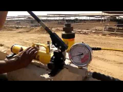 Anchor Pullout Test, SPIT EPCON C8, ENERPAC - YouTube