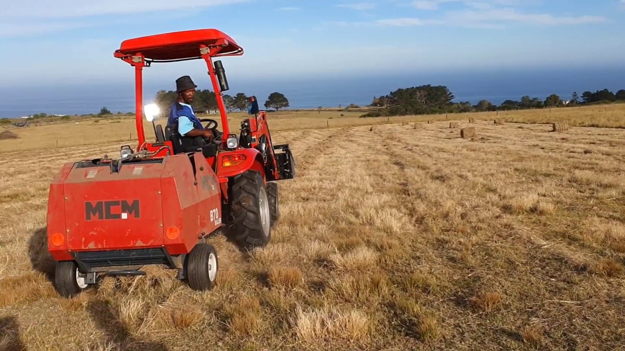 B70 Baler with 304G2 Tractor - YouTube