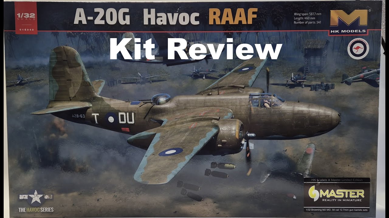 HK Models 1/32 A-20G Havoc RAAF Kit Review - YouTube