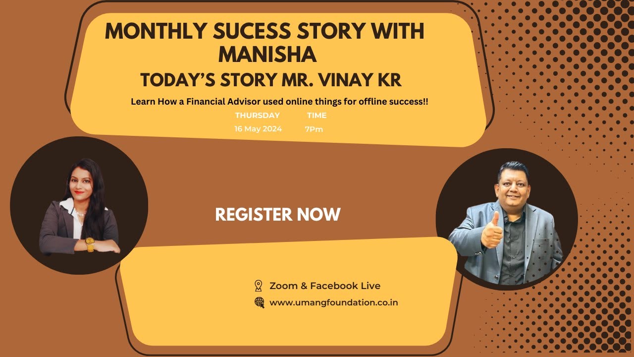 Success Story With Manisha; Todays's Story Mr. Vinay KR - YouTube