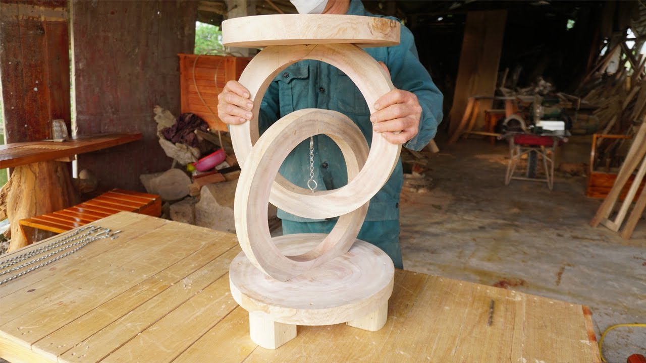 IMPOSSIBLE ! BUILD Anti Gravity Wood Table Structure , Wood Floating ...